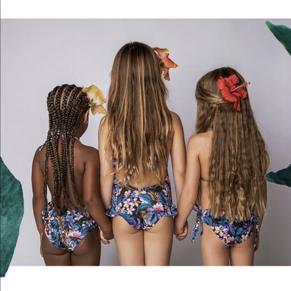 Kai Lani Swim Girls Kai Lani Ruffle Bottom One Piece Poshmark